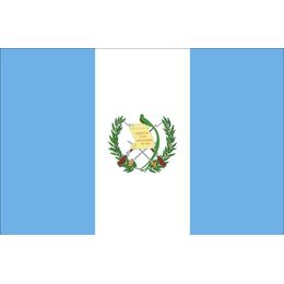 flaggenmeer Flagge Guatemala mit Wappen 80 g/m²