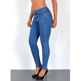 ESRA Skinny-fit-Jeans S900 Damen Skinny Jeans