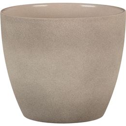 Stone, Blumentopf aus Keramik, Farbe: Taupe Stone, 28 cm Durchmesser, 25,2 cm hoch, 11,4 l Vol. - Taupe Stone - Scheurich