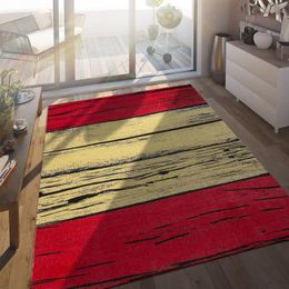 Paco Home - In- & Outdoor Terrassen Teppich Spanische Flagge Moderne Beton Optik 120x170 cm