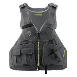 NRS Schwimmweste NRS Angler-Schwimmweste Chinook Fishing PFD Dunkelgrau