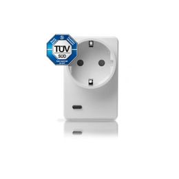 Lupus Electronics Ec 12050 Funksteckdose mit Stromzähler und ZigBee Repeater, automatisiertes Ein-/Ausschalten von Verbrauchern, Energieverbrauchsanzeige, Weiß - Lupus