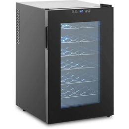 ROYAL CATERING - Weinkühlschrank Getränkekühlschrank mit Glastür Flaschenkühlschrank 70 l schwarz