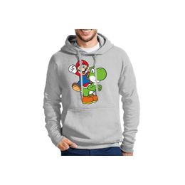 Blondie & Brownie Blondie & Brownie Hoodie Herren Yoshi & Mario Konsole Retro Super Luigi Retro mit Kaputze