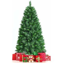 Goplus - 150cm Künstlicher Weihnachtsbaum, Christbaum mit Metallstaender, Tannenbaum, Volles Aussehen, PVC-Nadeln, Wiederverwendbar, für Haushalt