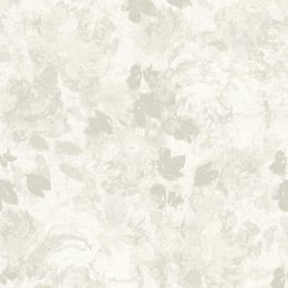 A.S. Création Vintage Tapete mit Blumen | Vlies Rosentapete in Weiß Grau für Schlafzimmer und Esszimmer | Florale Vliestapete mit Rosen gemalt - Grau, Weiß