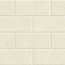 A.S. Création Mauer Tapete in Crème Weiß | Moderne Steinoptik Tapete mit 3D Effekt | Ausgefallene Vlies Steintapete für Badezimmer und Küche - Beige / Crème
