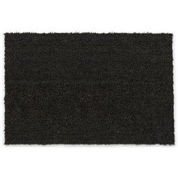 Golze - Kokos-Veloursmatte - Eingangsmatte - Teppich - Türmatte : 40x60 cm, schwarz, 16 mm