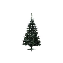 DekoPrinz® Künstlicher Weihnachtsbaum Kiefer grün gefrostet mit Brokat und Zapfen