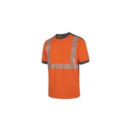 Würth MODYF Warnschutz Arbeits T-Shirt Neon en 20471 2 orange anthrazit - Gr. m - orange anthrazit - Würth Modyf