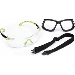 Schutzbrille Solus™ 1000-Set en 166,EN 170,EN 172 Bügel grün,Scheibe klar pc 3M
