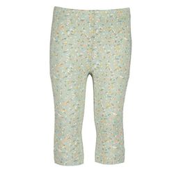 Blue Seven 3/4-Leggings Blue Seven Caprileggings Blumen Legging Leggings overknee Frosty Green (1-tlg)