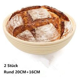 XDeer Gärkorb 2 Stück Profi Gärkorb zum Brotbacken oval/Rund