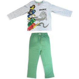 Lego Wear LEGO® Wear Pyjama Langer Pyjama Kinder Schlafanzug Jungen 2 Teile lange Hose 98