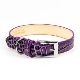 So Milano Hunde-Halsband Kroko-Optik