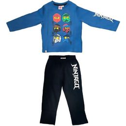 LEGO® kidswear Pyjama Langer Pyjama Kinder Schlafanzug Jungen 2 Teile lange Hose 98