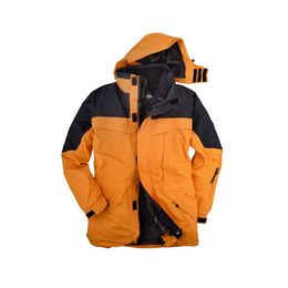 ABRAXAS Funktionsjacke Übergrößen 3-in-1 Funktionsjacke softorange-schwarz Marc&Mark Davos