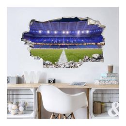 Hamburger SV Wandtattoo 3D Wandtattoo Fußball Hamburger SV Aufkleber Fußballstadion HSV Arena