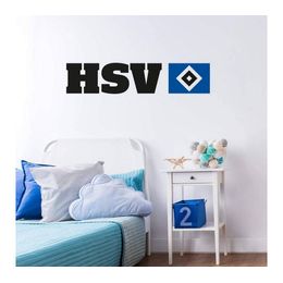 Hamburger SV Wandtattoo Fußball Wandtattoo Hamburger SV Bundesliga Fan Banner HSV Schriftzug