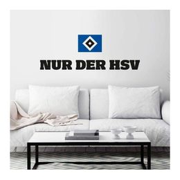 Hamburger SV Wandtattoo Fußball Wandtattoo Hamburger SV Bundesliga Fan NUR DER HSV Schriftzug