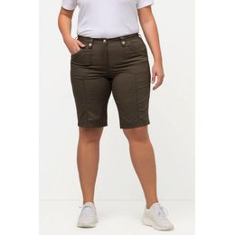 Ulla Popken Funktionshose Cargo-Bermuda Komfortbund 4-Pocket-Schnitt