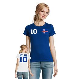 Blondie & Brownie Blondie & Brownie T-Shirt Damen Island Iceland Sport Trikot Fußball Handball Meister WM EM