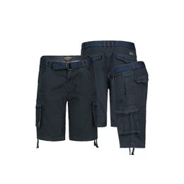 Eight2Nine Cargoshorts Herren Cargo Shorts kurze Hose Bermuda Knielang Short Sommer + Gürtel