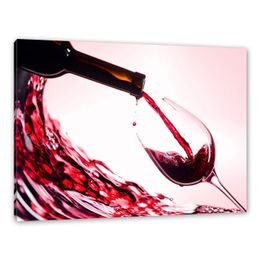 Pixxprint Leinwandbild Wein