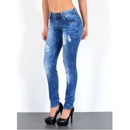 ESRA Skinny-fit-Jeans S500 High Waist Skinny Jeans Damen