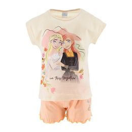 Disney Frozen T-Shirt & Shorts Bekleidungs-Set Eiskönigin Anna & Elsa (2-tlg)