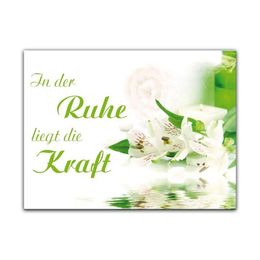 Bilderdepot24 Leinwandbild Leinwandbild mit Spruch