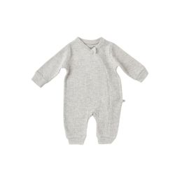 biorganic Strampler Baby Nature in Waffle für Jungen und Mädchen Unisex Langarm (1-tlg) Waffle-Struktur