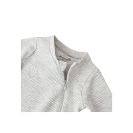 biorganic Strampler Baby Nature in Waffle für Jungen und Mädchen Unisex Langarm (1-tlg) Waffle-Struktur