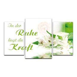 Bilderdepot24 Leinwandbild Leinwandbild mit Spruch