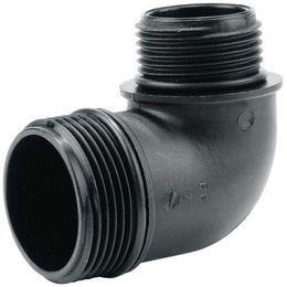 Gardena Anschlussstück 1744-20, für Tauchpumpen, 42 mm und 33,3 mm, schwarz