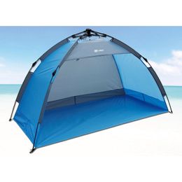 EXPLORER Strandmuschel Automatik-Strandmuschel 190 x 100 x 110 cm UV 80 +, Personen: 2, UV 80+, blau