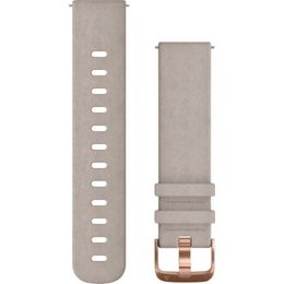 Garmin Wechselarmband Ersatzarmband vivomove HR Leder (20 mm), grau