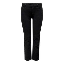 Only Skinny-fit-Jeans CARAUGUSTA BLACK mit Stretch in großen Größen