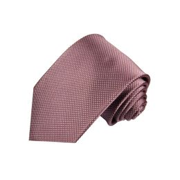 Paul Malone Krawatte Designer Seidenkrawatte Herren Schlips braun gepunktet 100% Seide Schmal (6cm)