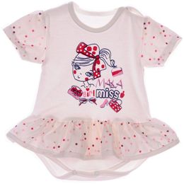 La Bortini Bodykleid Body Kleid Baby Spieler Bodykleidchen aus reiner Baumwolle