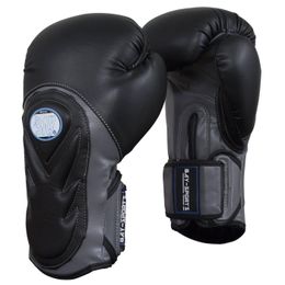 BAY-Sports Boxhandschuhe Bad Style Box-Handschuhe schwarz/grau Boxen Kickbo