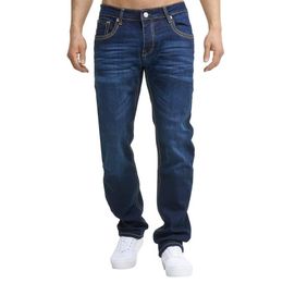 Code47 Regular-fit-Jeans Code47 Herren Jeans Hose Regular Fit Männer Bootcut Denim Five Pocket