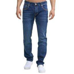 Code47 Regular-fit-Jeans Code47 Herren Jeans Hose Regular Fit Männer Bootcut Denim Five Pocket