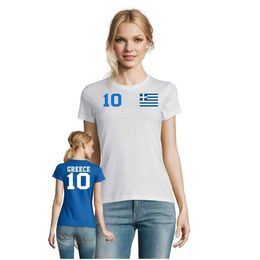 Blondie & Brownie Blondie & Brownie T-Shirt Damen Griechenland Sport Trikot Fußball Handball Weltmeister EM