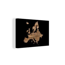 OneMillionCanvasses® OneMillionCanvasses® Leinwandbild Karte von Europa