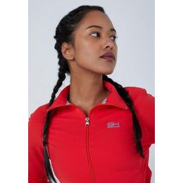SPORTKIND Trainingsjacke Tennis Sportjacke Mädchen & Damen rot