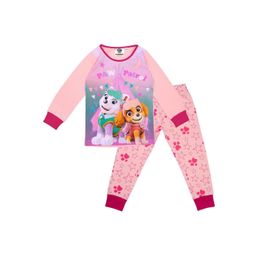 PAW PATROL Schlafanzug PAW PATROL Mädchen Schlafanzug Pyjama Langarm Skye