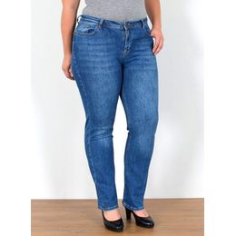 ESRA Straight-Jeans FG3 Straight Fit Jeans High Waist Damen Hose Gerade Schnitt
