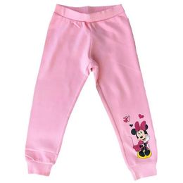 Disney Minnie Mouse Jogger Pants Minnie Mouse Mädchen Jogginghose Grau + Rosa 98 104 110 116 128