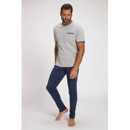 JP1880 Schlafanzug Schlafanzug Zweiteiler T-Shirt mit Minimal-Muster